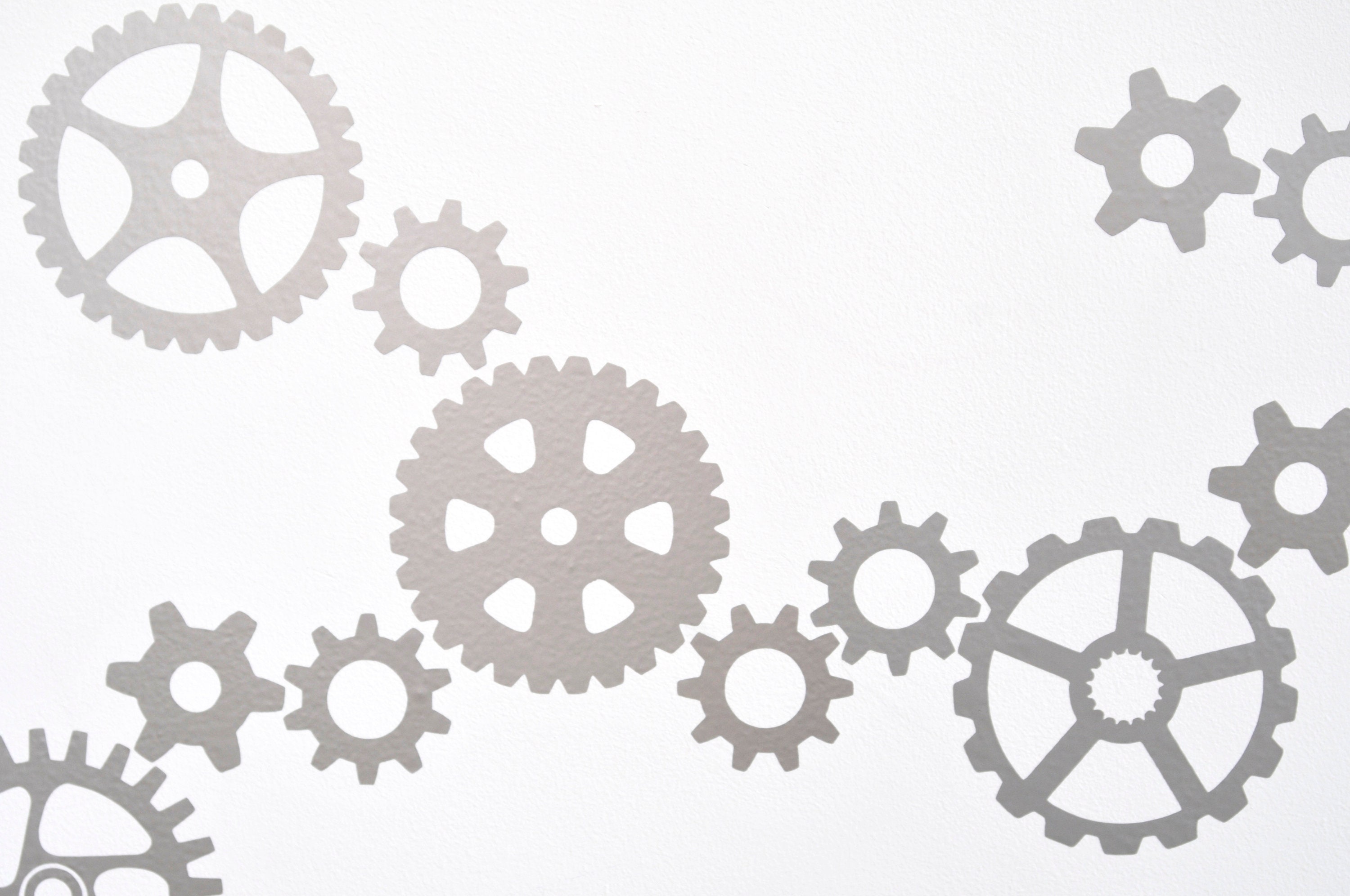 Cogs Vinyl Wall Art Decals/stickers Various Colours Steam | Etsy