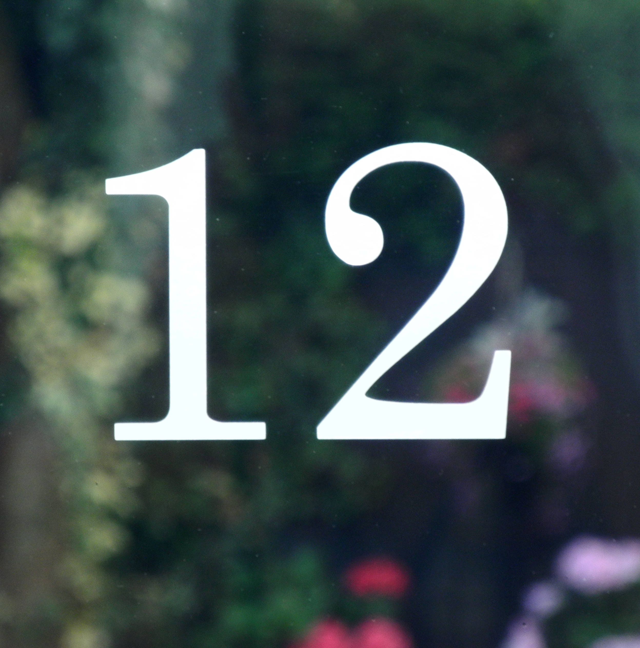 Traditional House Number Decal Etched Glass Style Various - Etsy UK