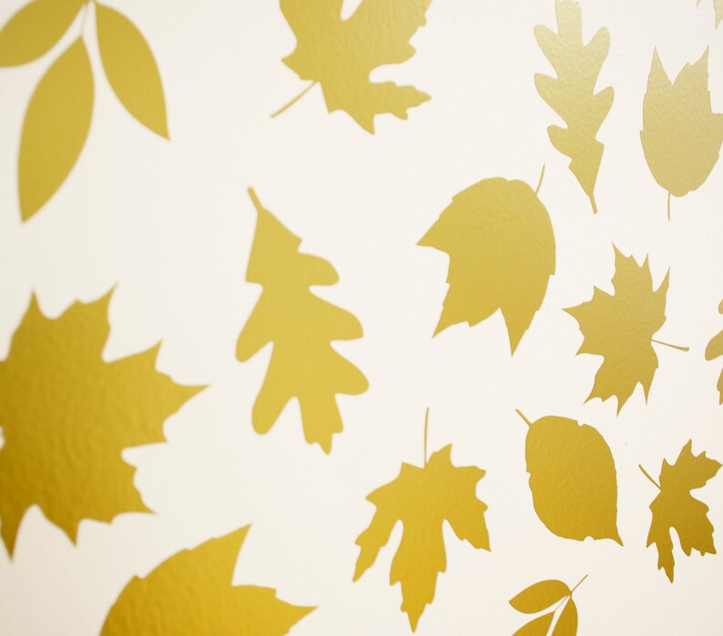 Leaf / Leaves Vinyl Wall Art Decals/stickers Various Colours - Etsy