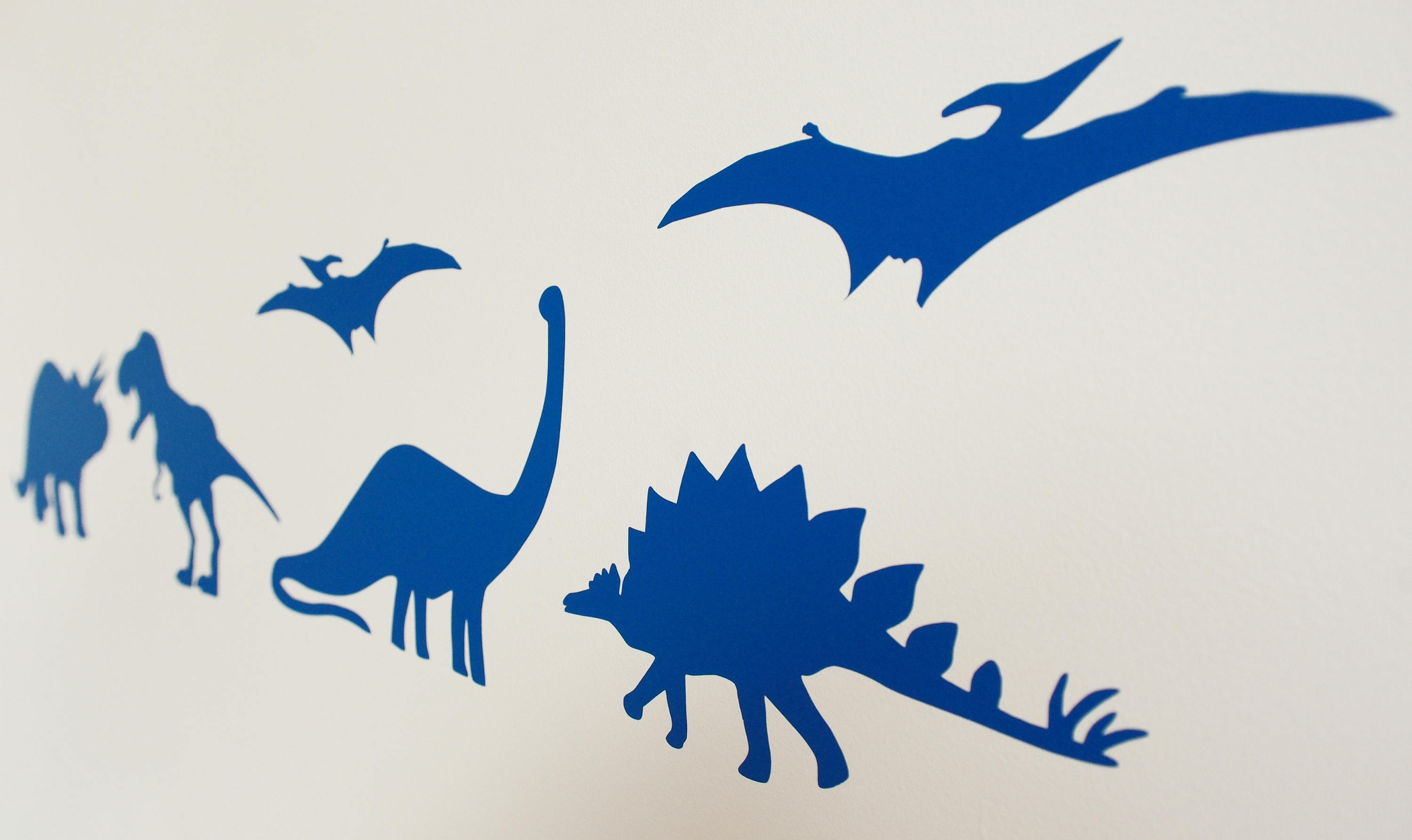 Dinosaur Vinyl Wall Art Decals/stickers Various Colours | Etsy