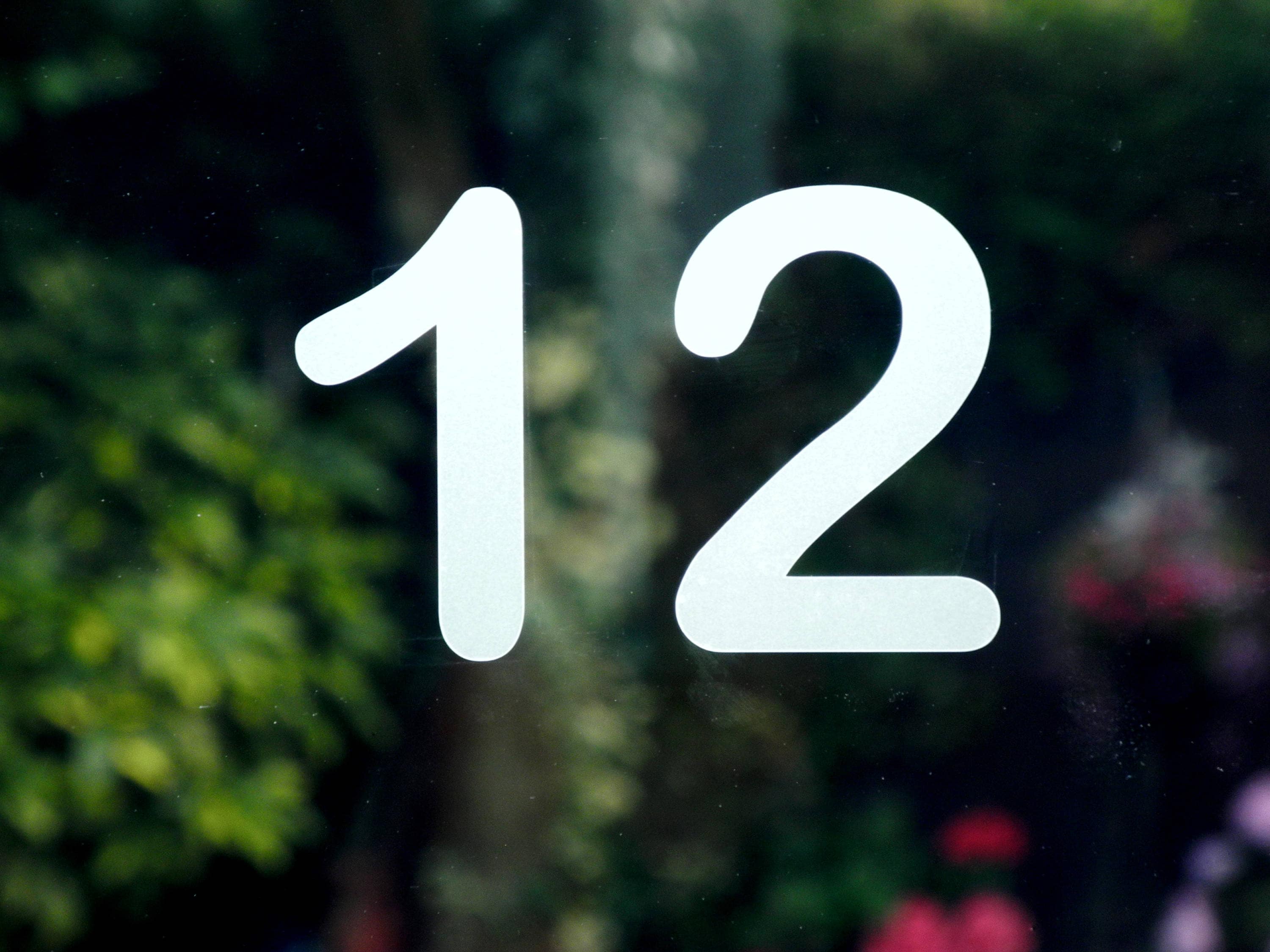 Modern House Number Decal - Etched Glass Style - Various Sizes ...