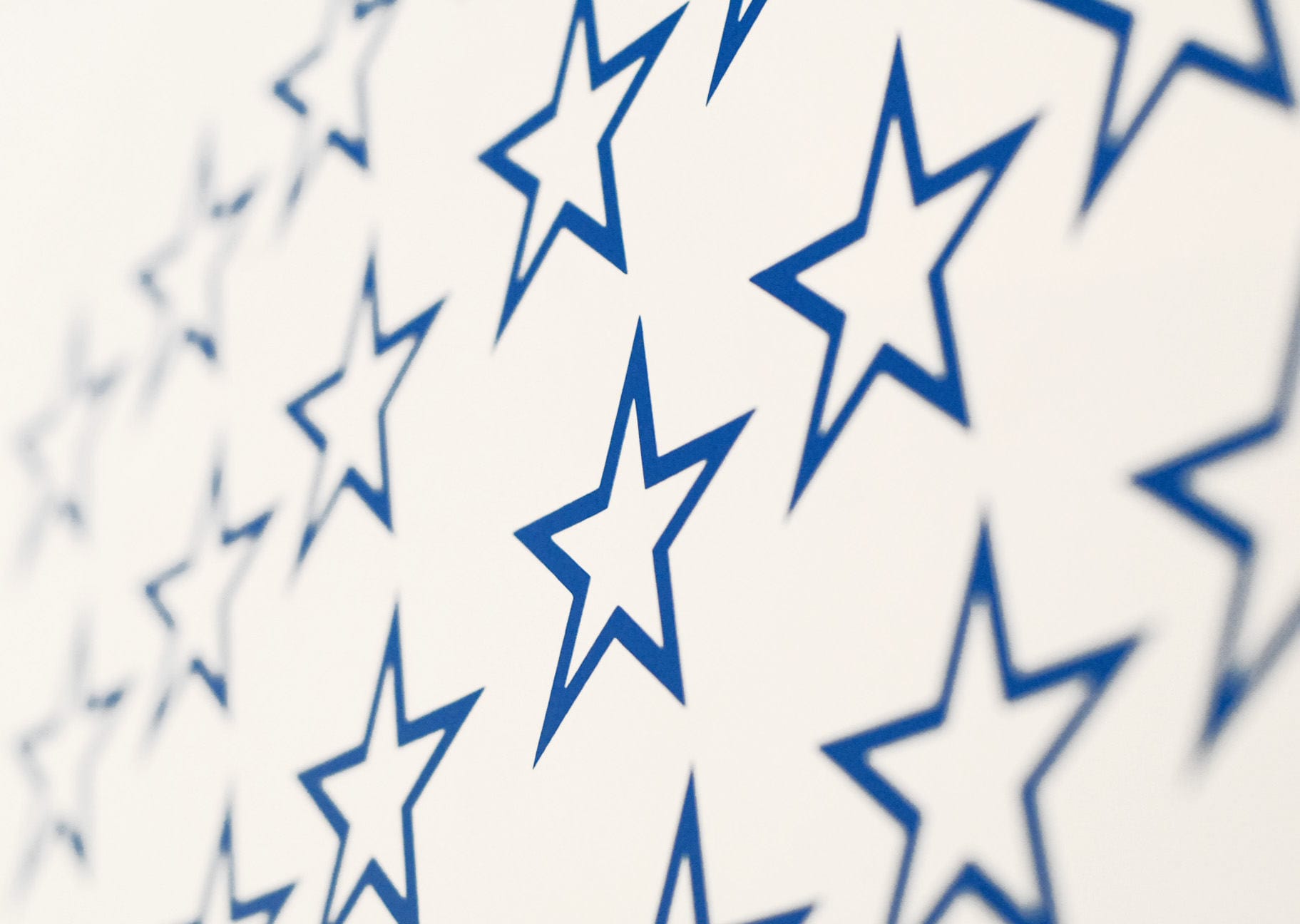 Cool Star Outline Vinyl Wall Art Decals/stickers - Various Colours ...