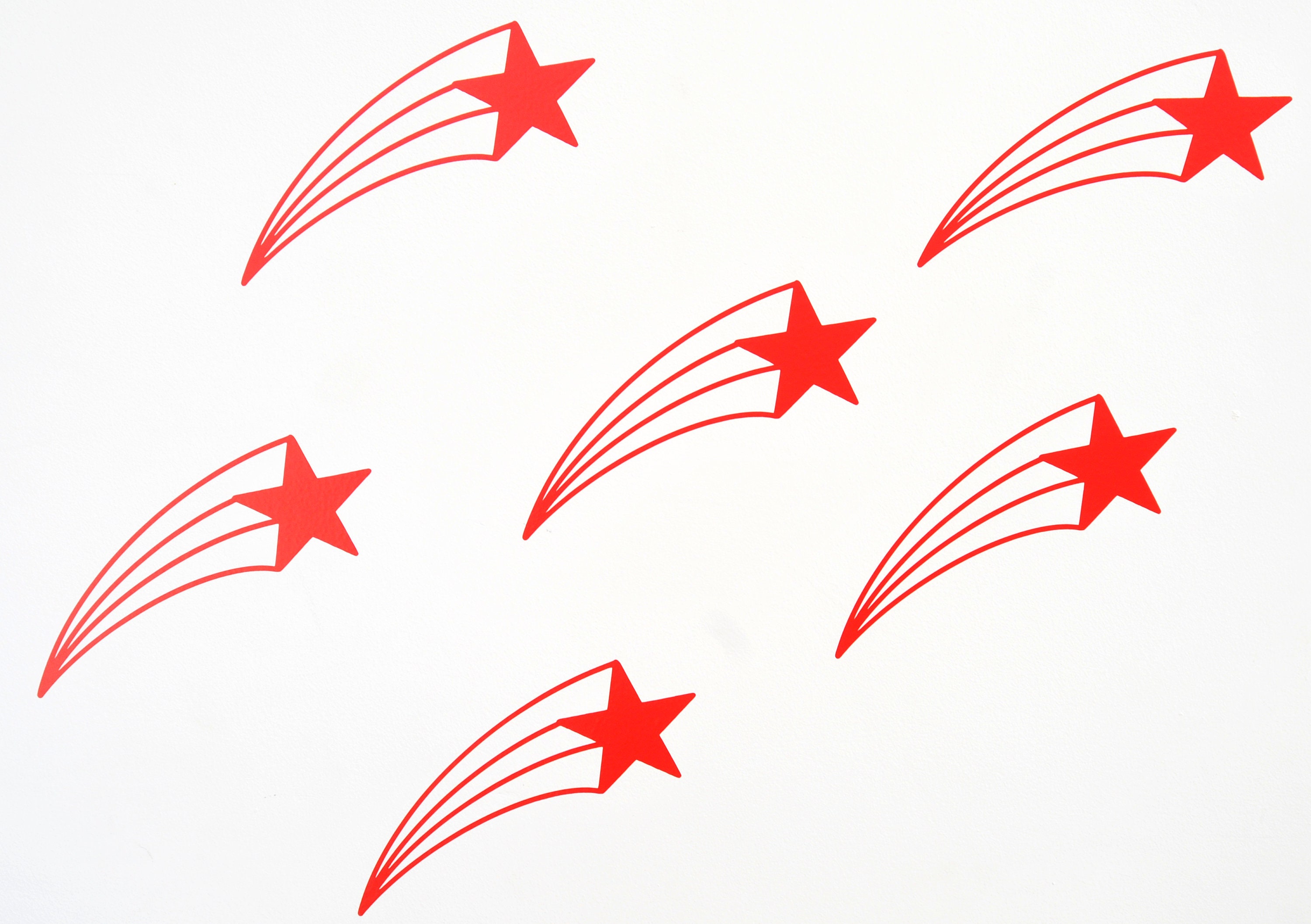 Shooting Star Wall Art Decals/stickers Various Colours & - Etsy Ireland