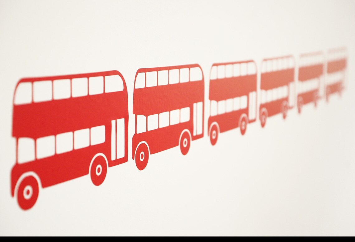 London Bus / Double Decker Vinyl Wall Art Decals/stickers | Etsy UK