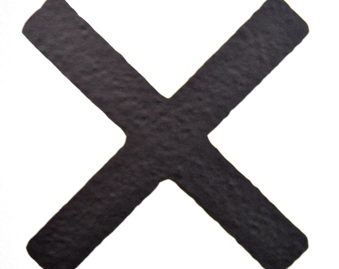 X / Distressed Cross Wall Art Decals/stickers Various Colours & Sizes X ...