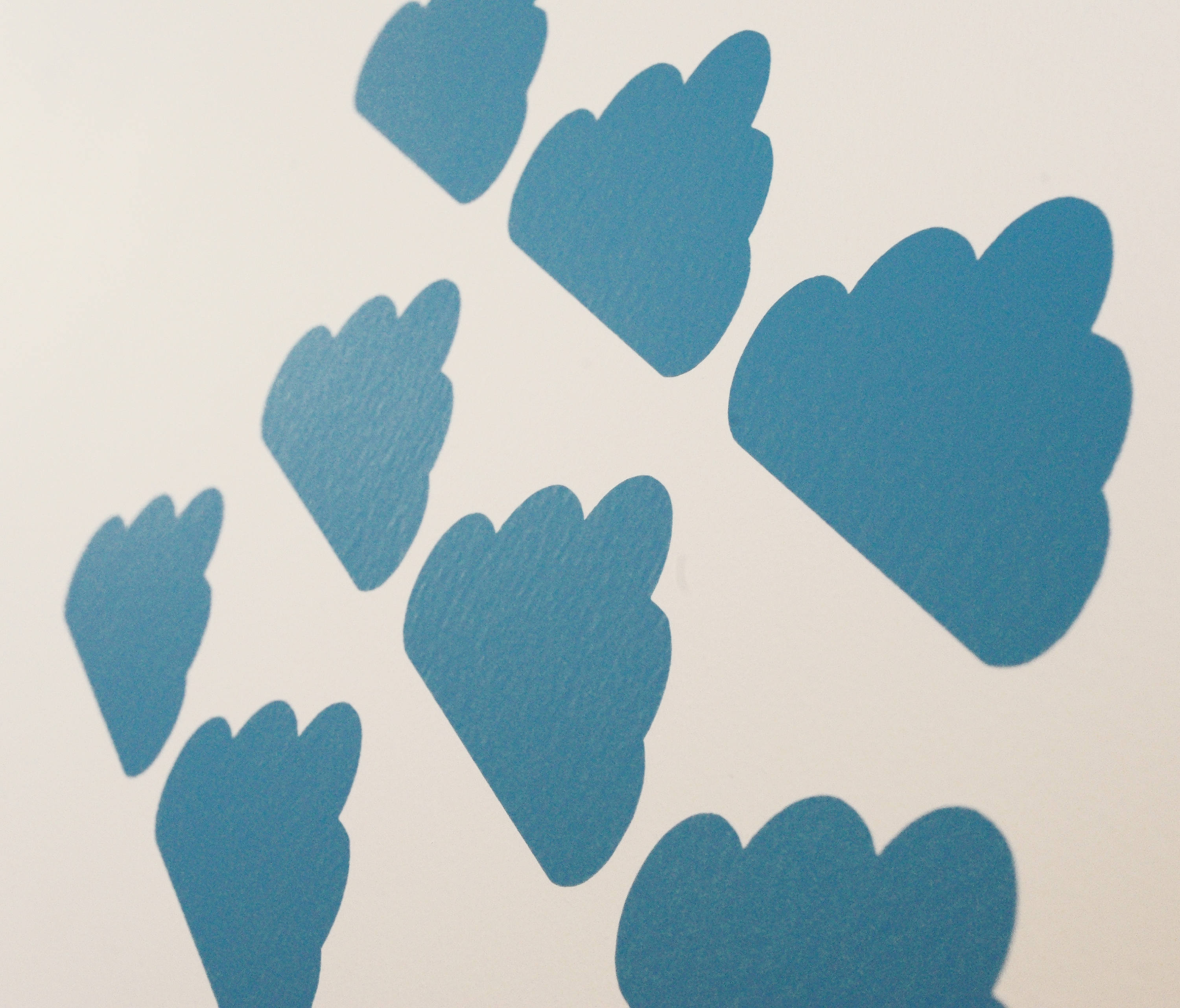 Fun Cloud Vinyl Wall Art Decals/stickers Various Colours & | Etsy