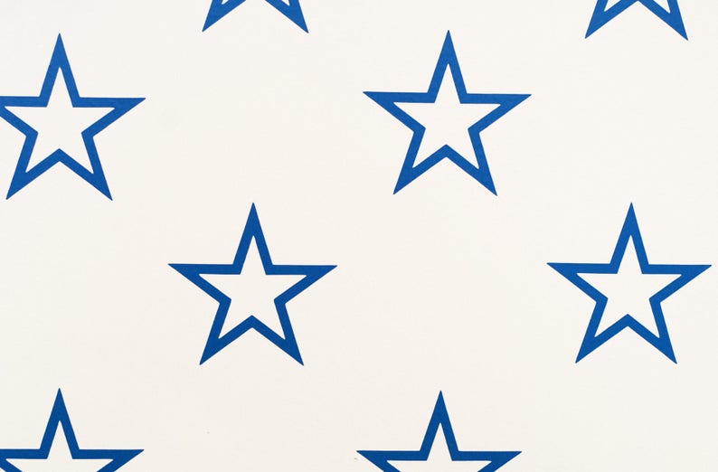 Cool Star Outline Vinyl Wall Art Decals/stickers - Various Colours ...