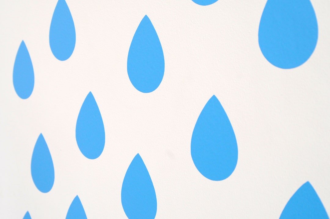 Raindrop Wall Art Decals/stickers Various Colours & Sizes - Etsy