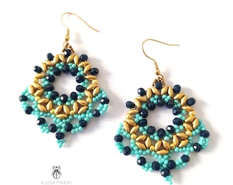 Aurora Star Ornament/earrings Beading Tutorial (PDF Pattern) - Etsy UK