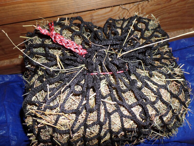 Slow Feed Hay Net, Soft Woven Heavy Duty Netting - Half Bag Size - Etsy