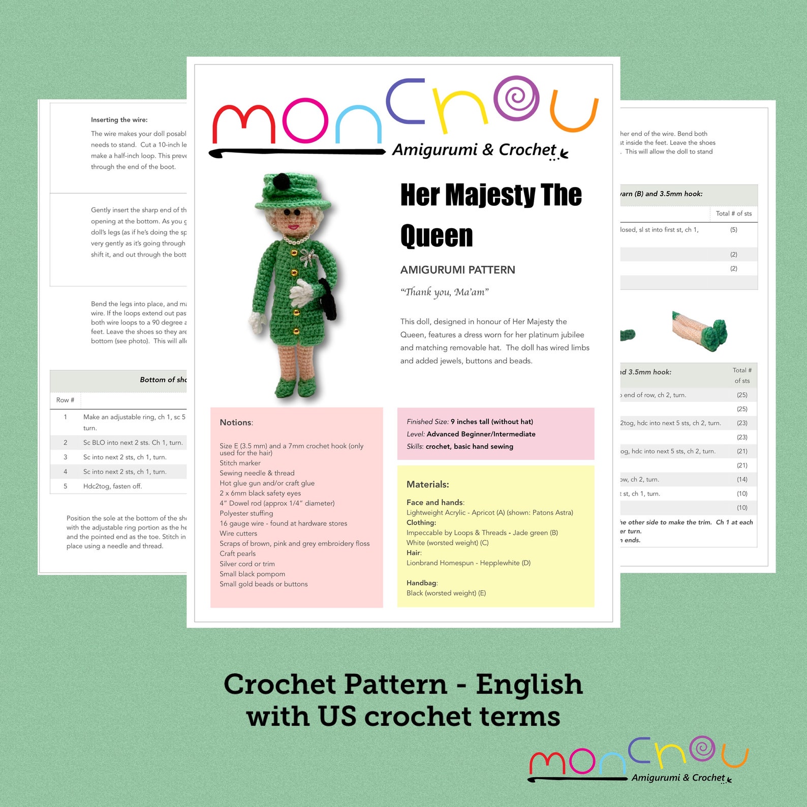 Her Majesty the Queen Crochet Doll Pattern - Etsy