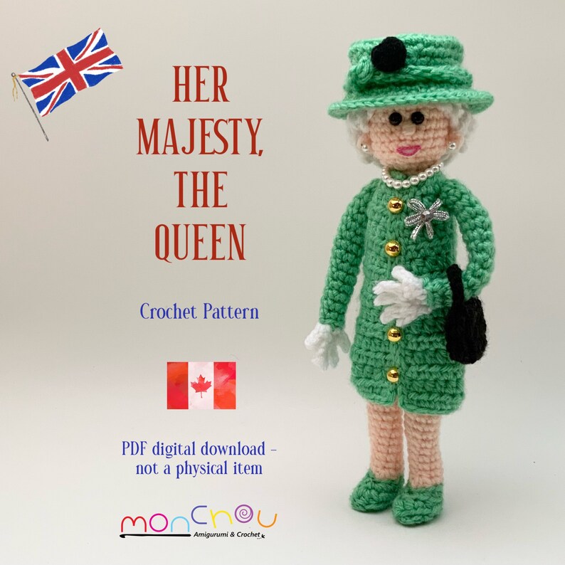 Her Majesty the Queen Crochet Doll Pattern - Etsy