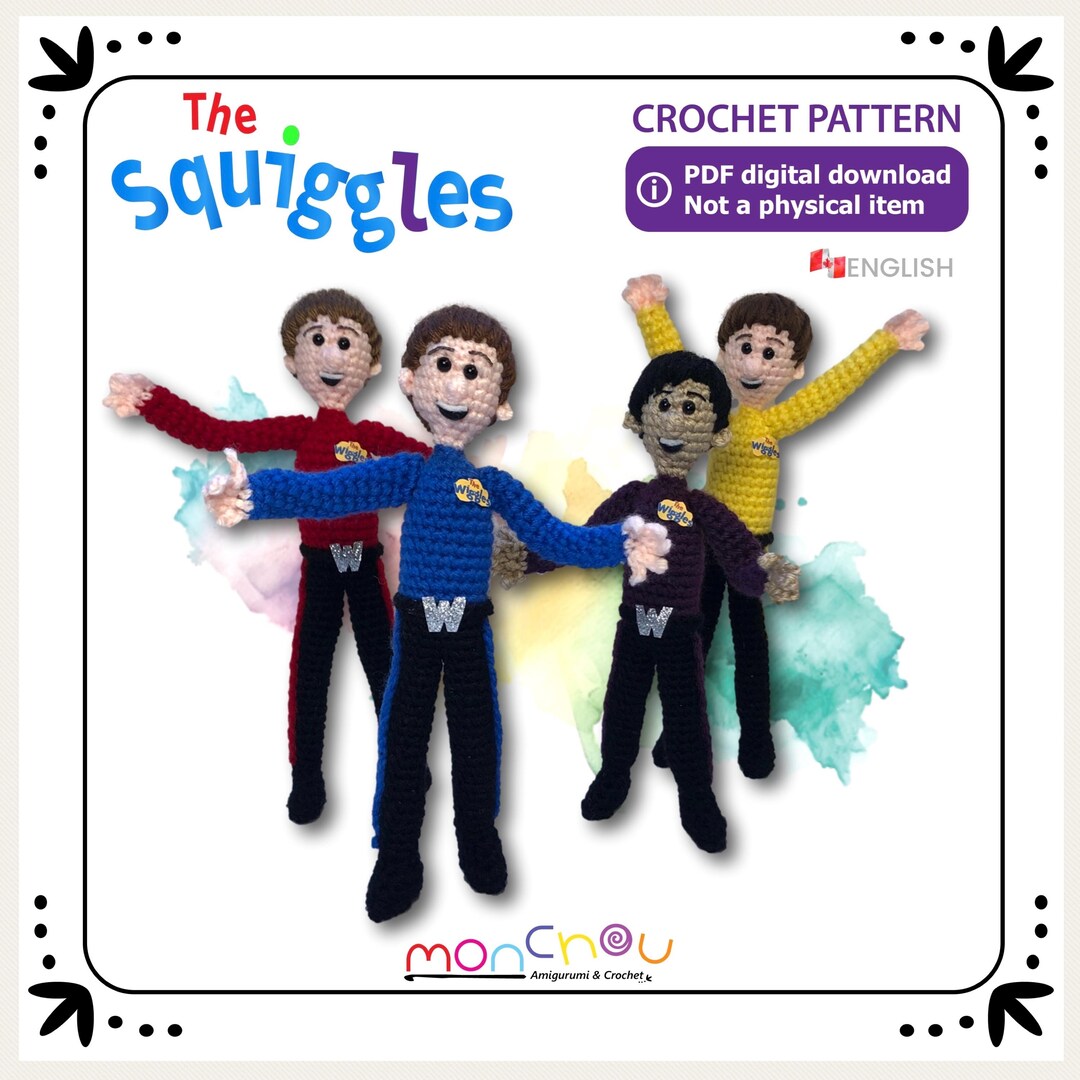 The Squiggles Crochet Dolls Pattern - Etsy