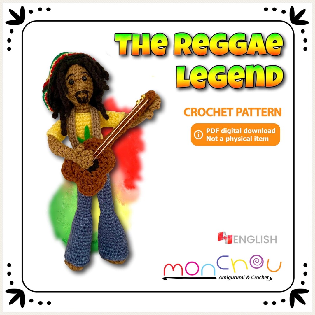 The Reggae Legend Crochet Doll Pattern - Etsy