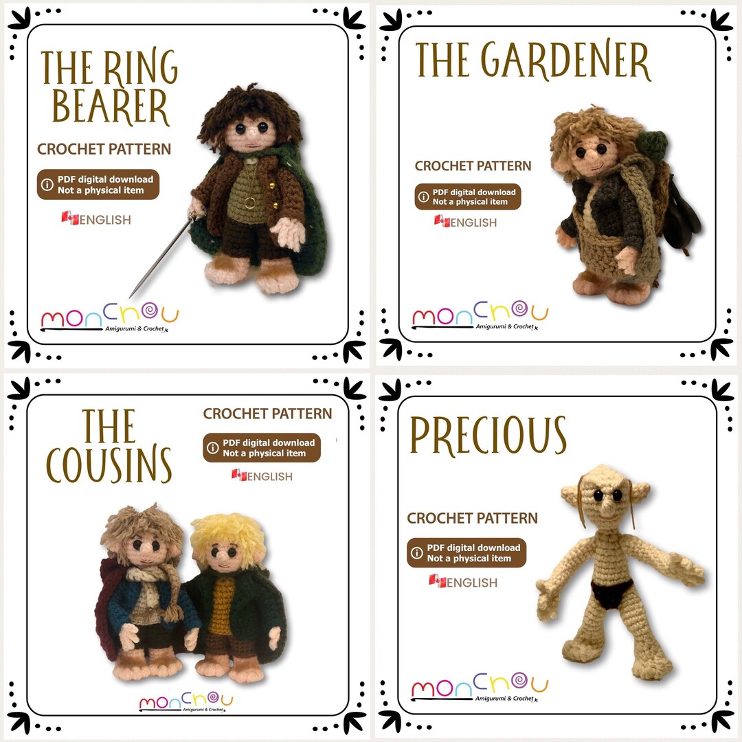 Halfling Crochet Pattern Bundle - Etsy