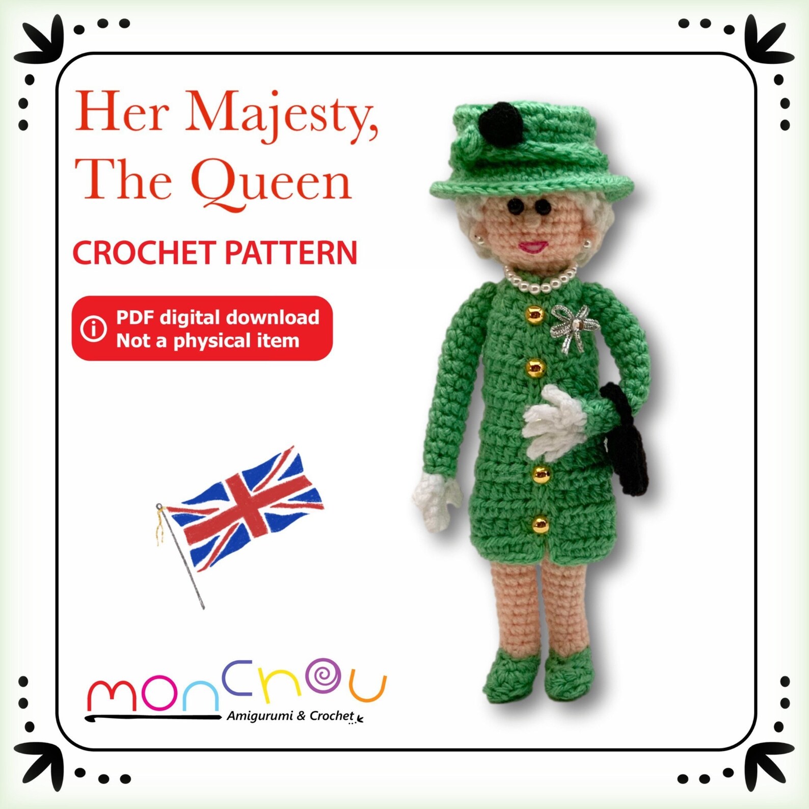 Her Majesty the Queen Crochet Doll Pattern - Etsy