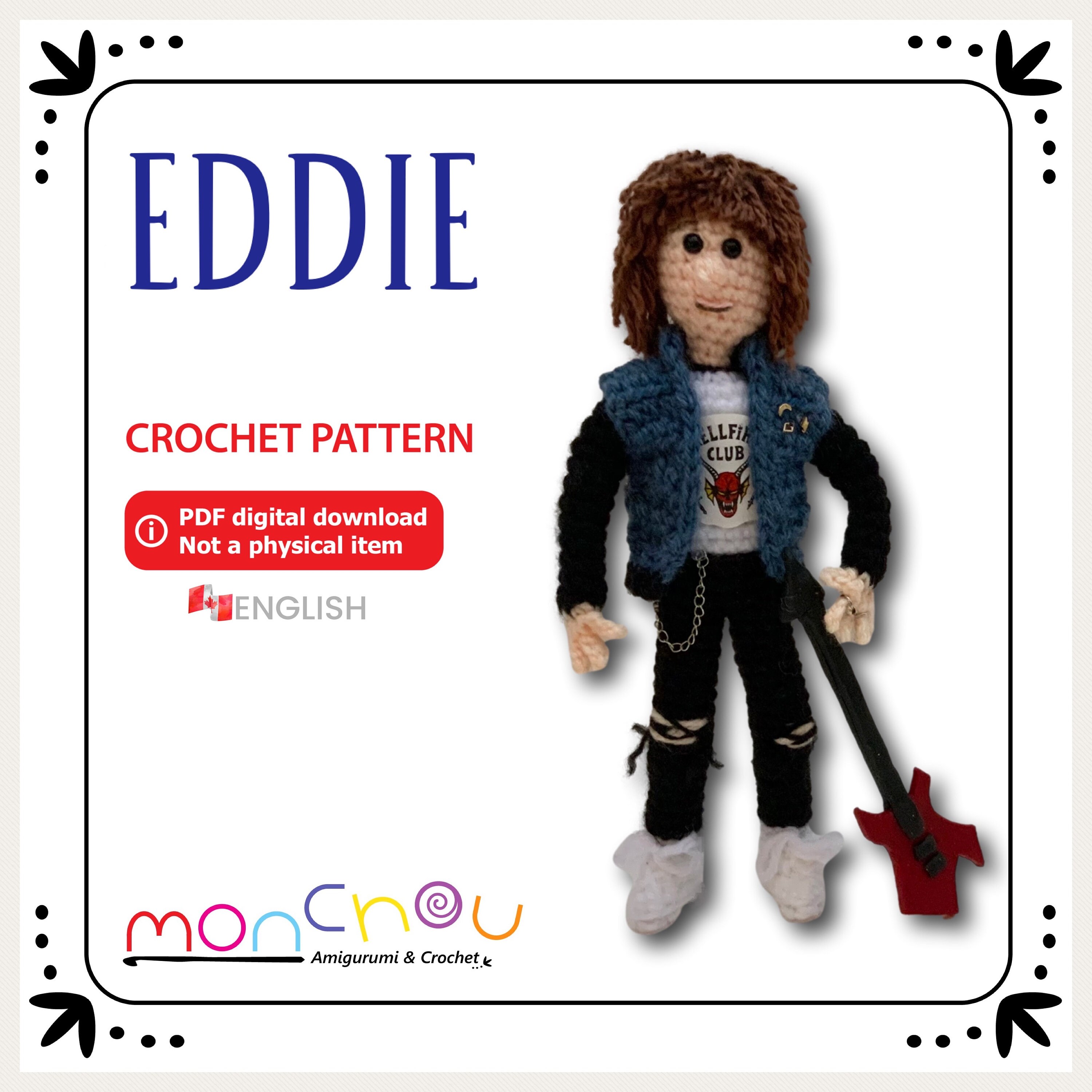 Eddie Crochet Doll Pattern - Etsy