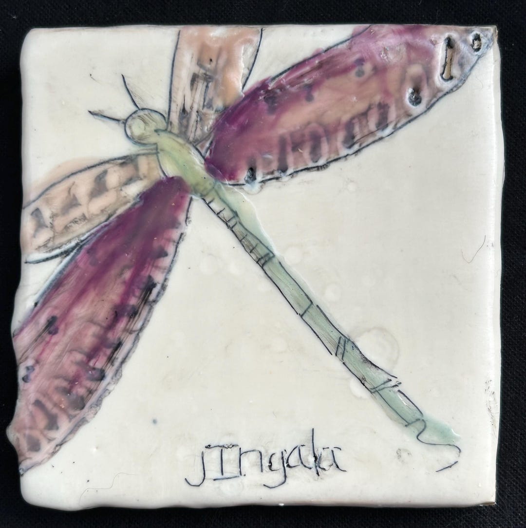 Dragonfly 7 - Original Encaustic Beeswax Painting. ***SOLD*** - Etsy