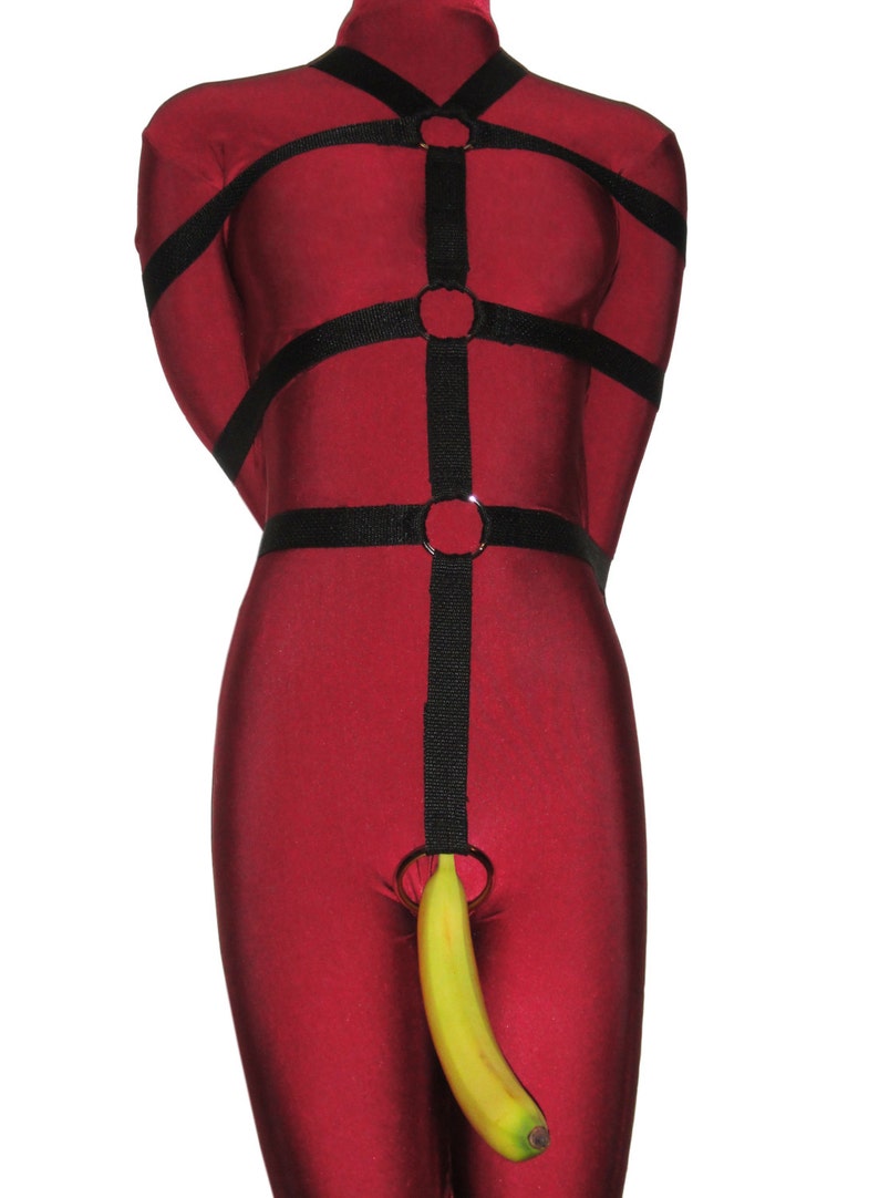 Mens Five Point Poly Webbing Bondage Harness Crotch Etsy Canada
