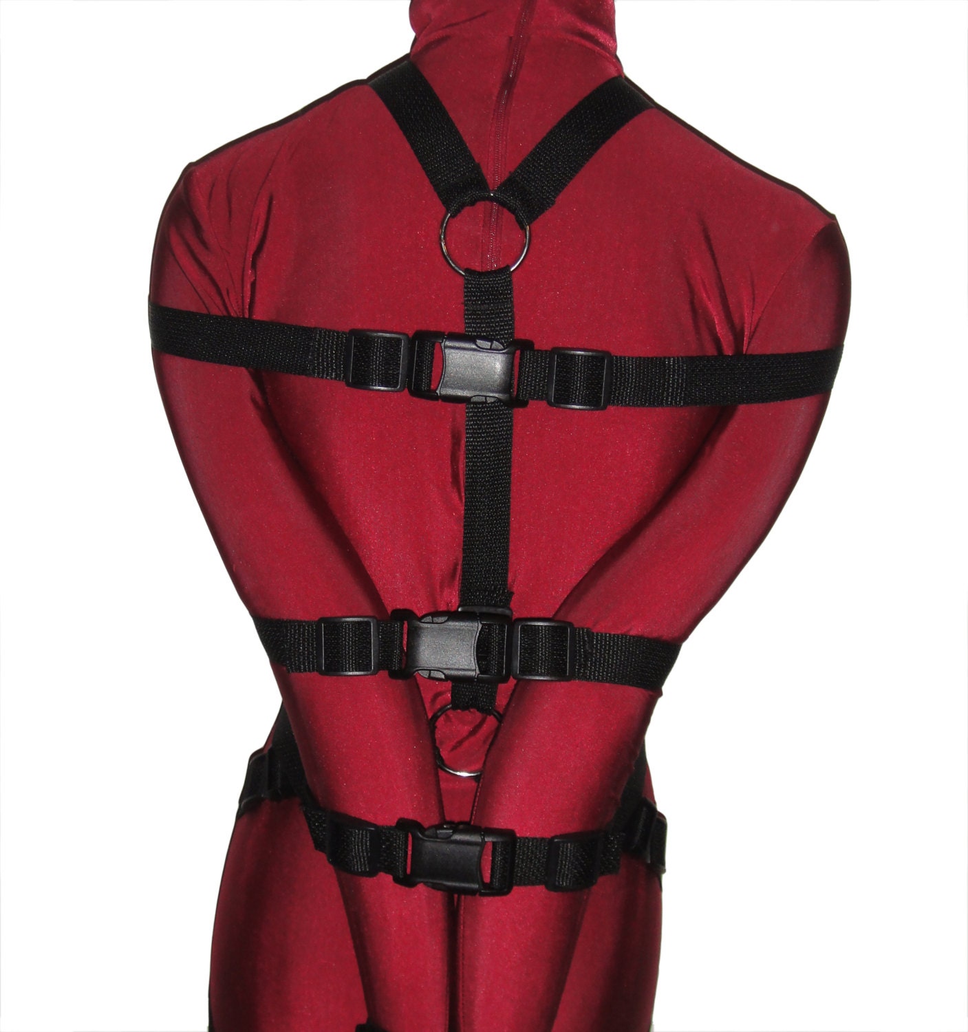 Mens Five Point Poly Webbing Bondage Harness Crotch Etsy