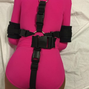 Straitjacket Leotard with Neoprene Padded Restraints | Etsy