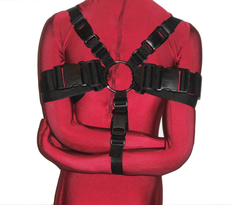 Box-tie Bondage Harness lower Security Strap Poly Webbing 2 - Etsy