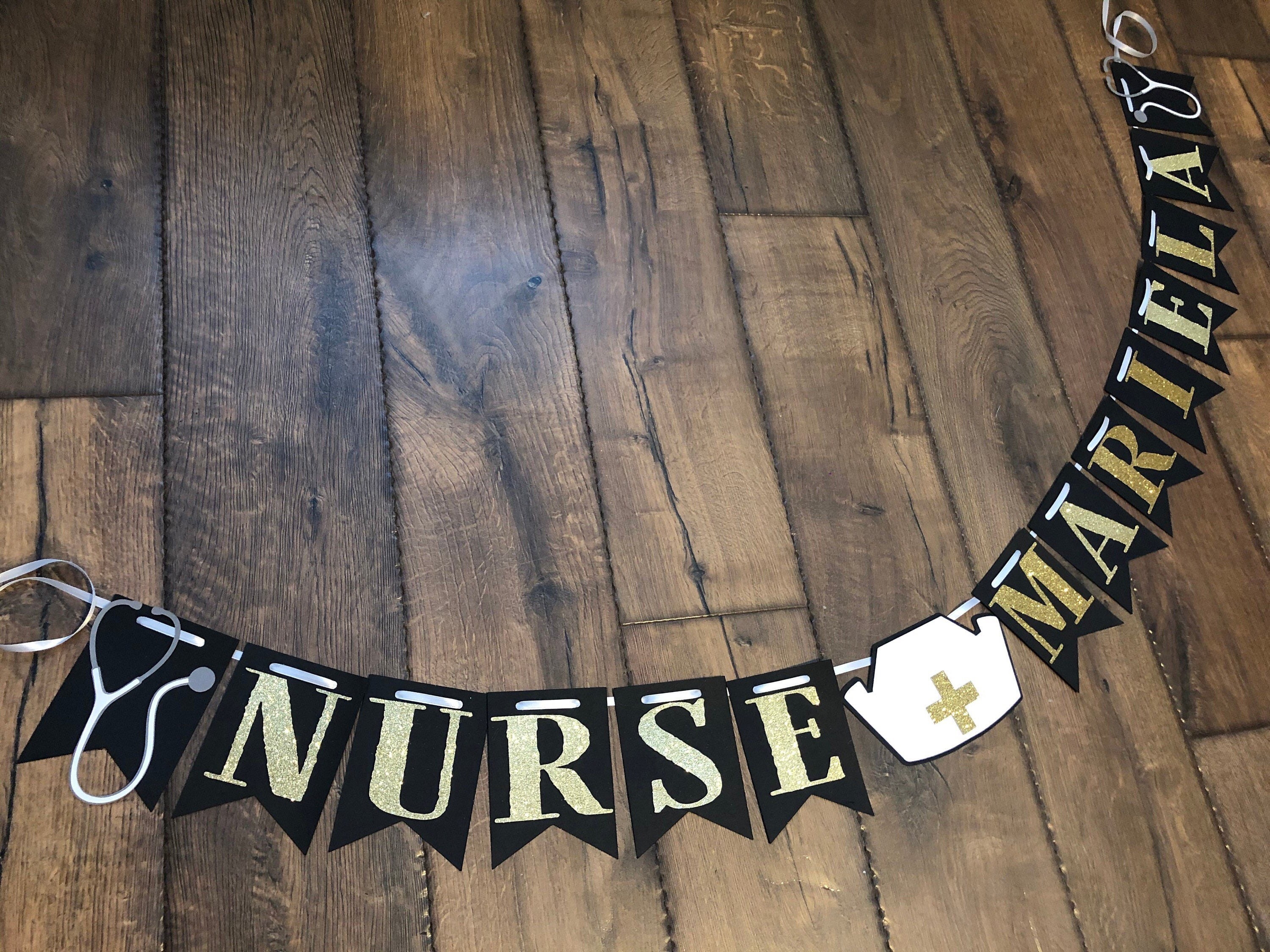 Nurse Graduation Banner Nurse Banner Nurse Graduation Party - Etsy