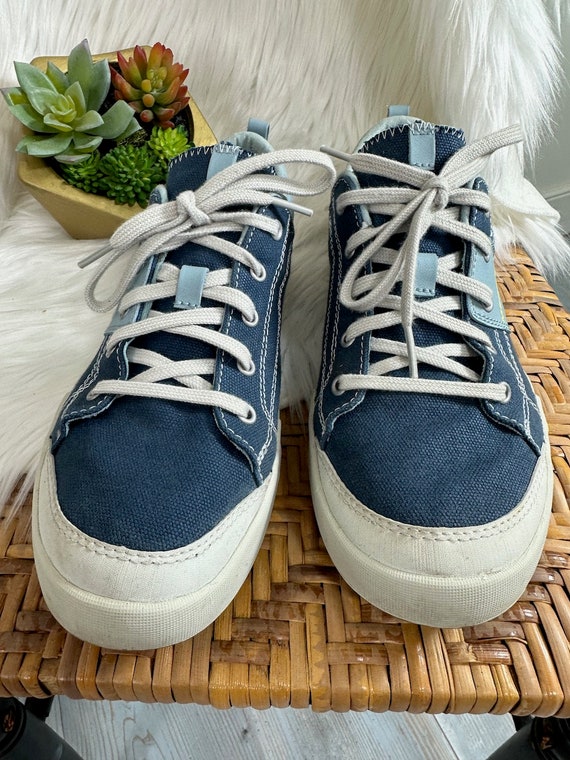 MERRELL Rant Blue Wing Stitched Canvas Sneakers Shoes… - Gem