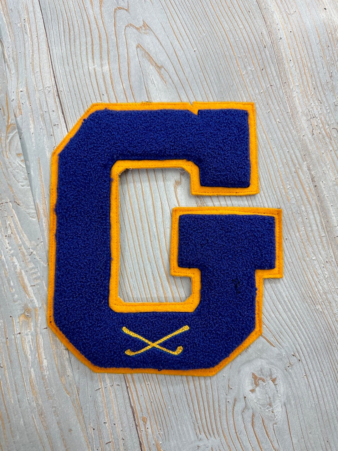 Vintage Varsity Letter G Golf Blue & Gold Standard Pennant - Etsy