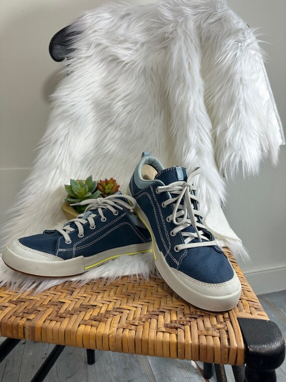 MERRELL Rant Blue Wing Stitched Canvas Sneakers Shoes… - Gem