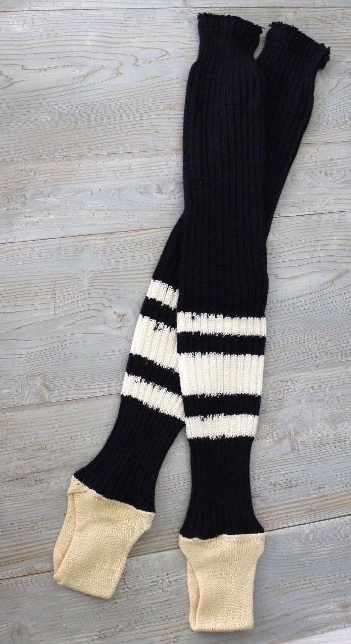 Vtg 60s Blue & White Stirrup Baseball Basketball Knee High SOCKS - Etsy