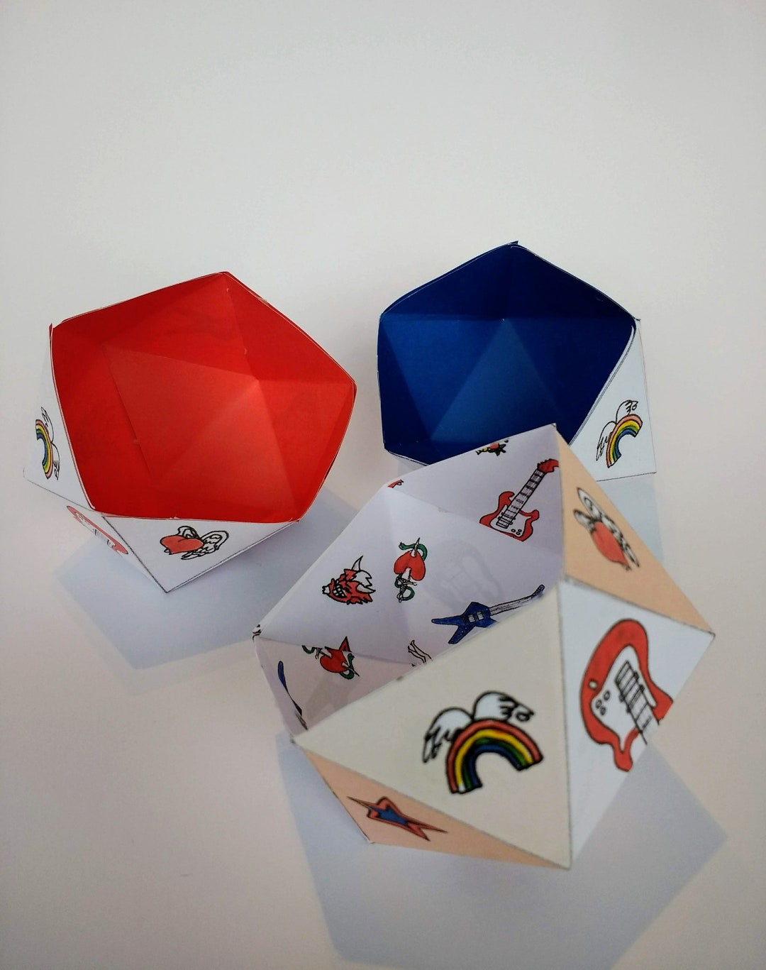 Digital Download Geoball Paper Bowl Origami Kit Rock Star - Etsy