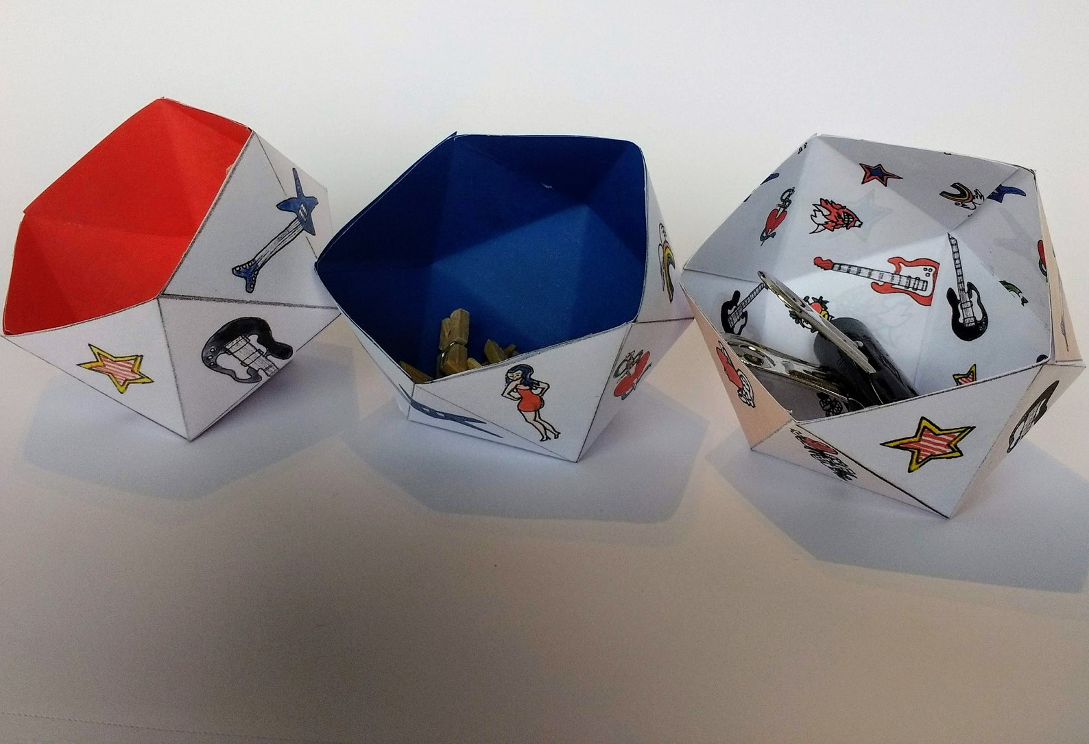 Digital Download Geoball Paper Bowl Origami Kit Rock Star - Etsy