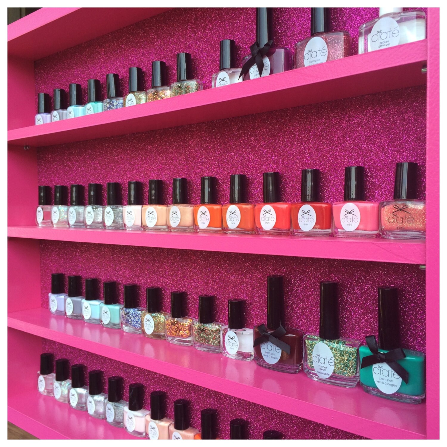 Small Nailpolishrack Nailpolishwall Nailpolishstorage Pink With ...