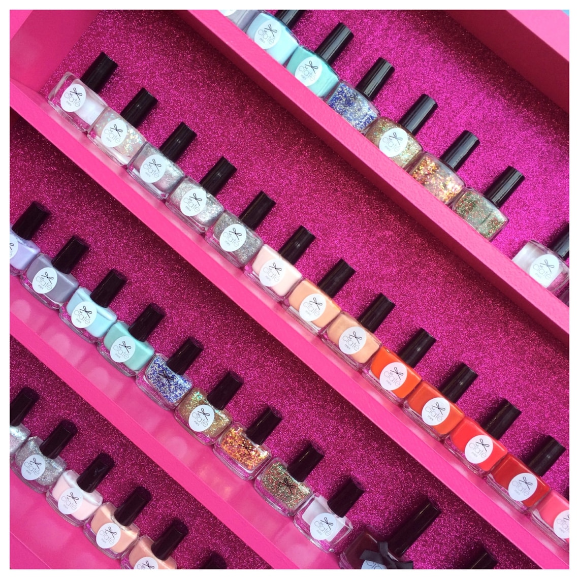 Small Nailpolishrack Nailpolishwall Nailpolishstorage Pink With ...