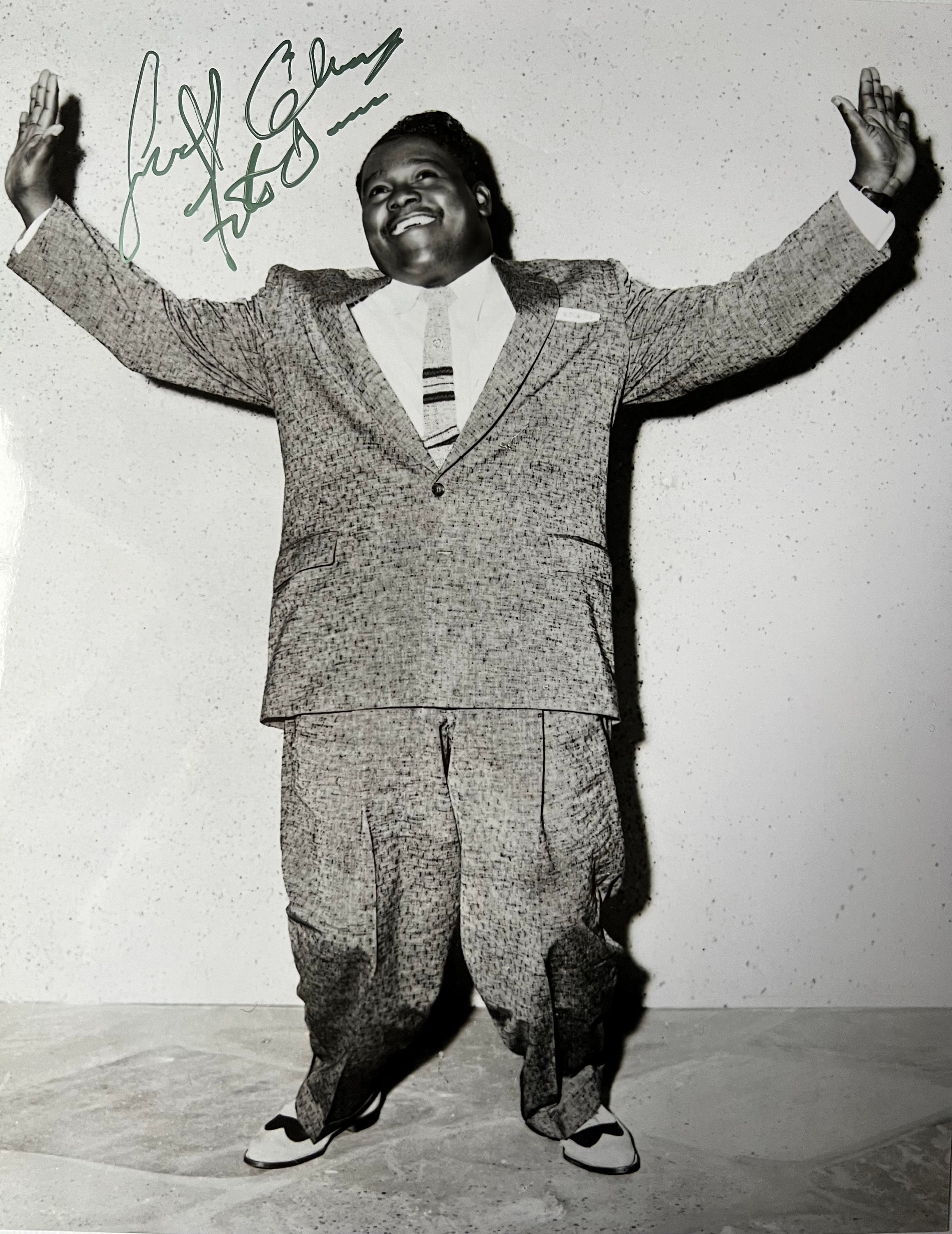 Authentic 8 X 10 Fats Domino Signed Photo Autograph W COA, Blueberry ...