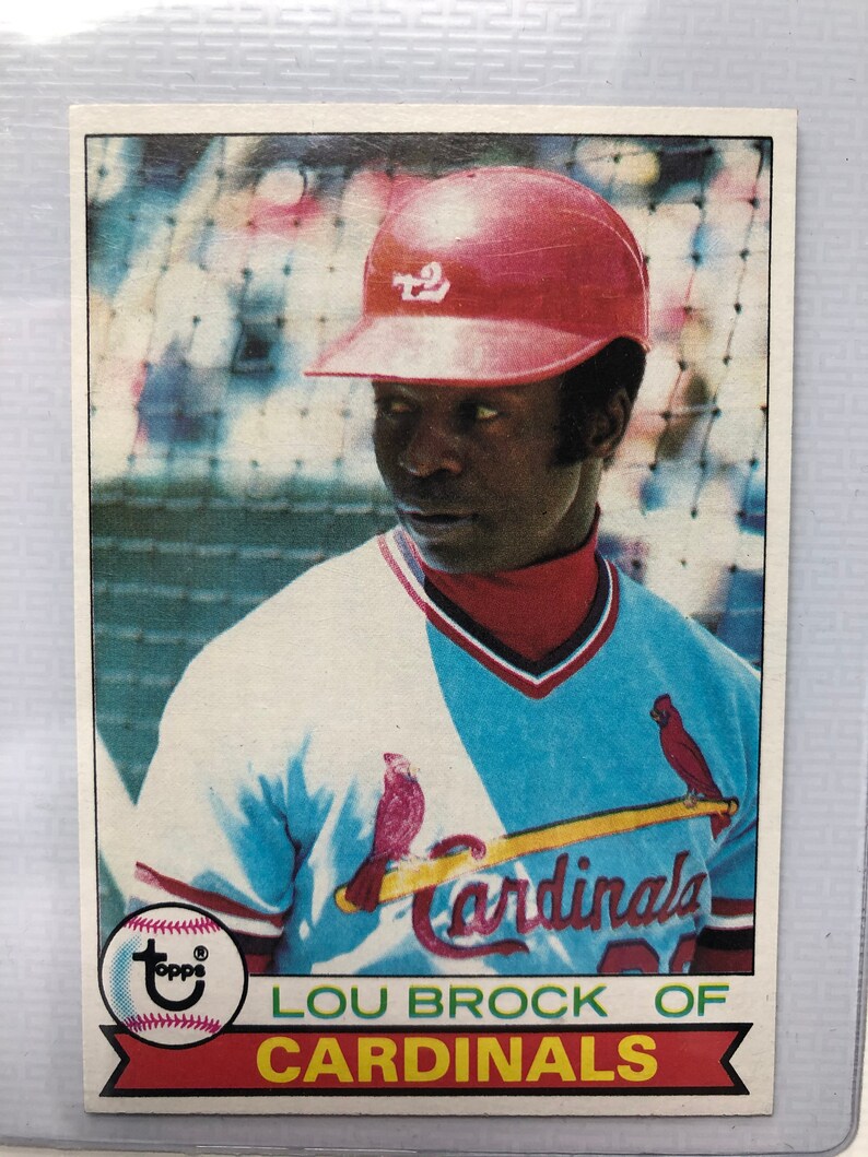 Authentic 5 St. Louis Cardinals Lou Brock Baseball Cards 1967 | Etsy