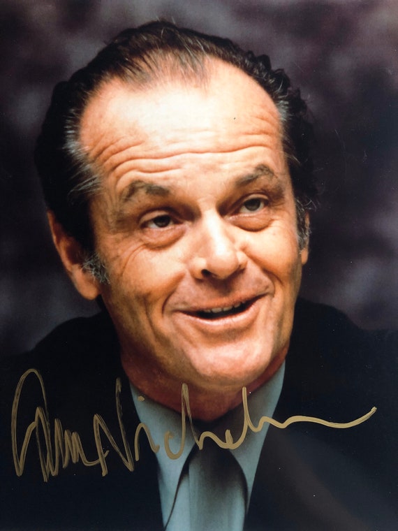 Authentic Jack Nicholson Signed Autographed 8x10 Photo COA | Etsy