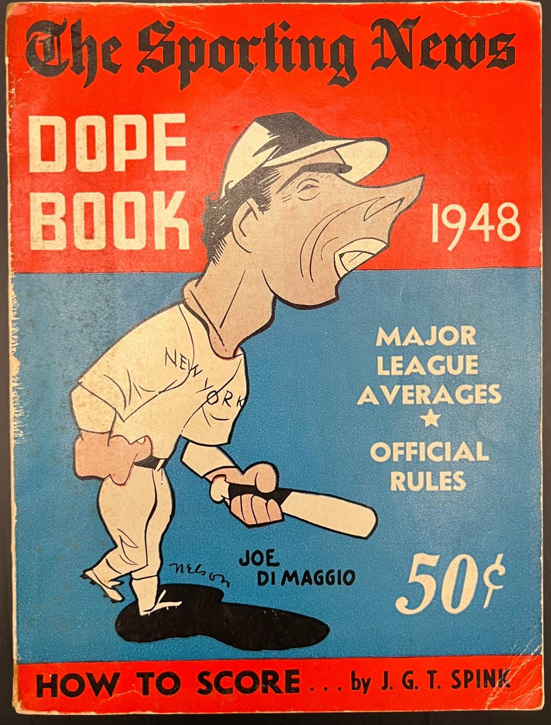 1948 Sporting News Dope Book Joe Dimaggio Babe Ruth New York Yankees ...