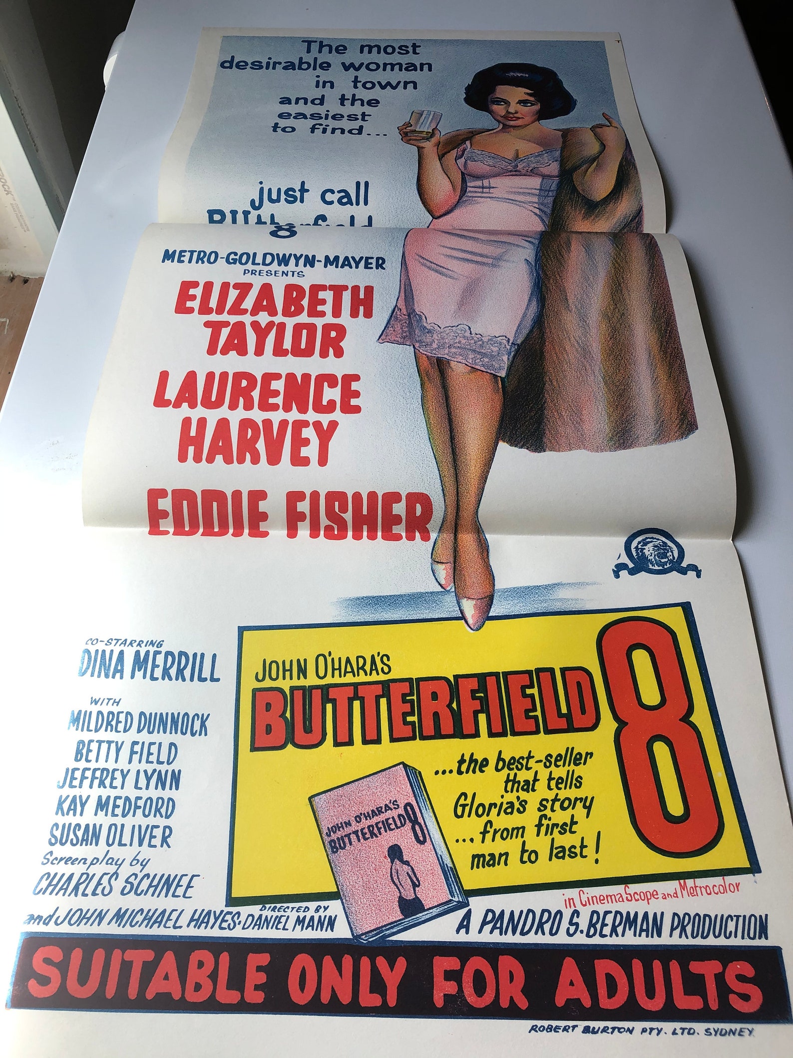 Rare Original Butterfield 8 Movie Poster Daybill Elizabeth - Etsy