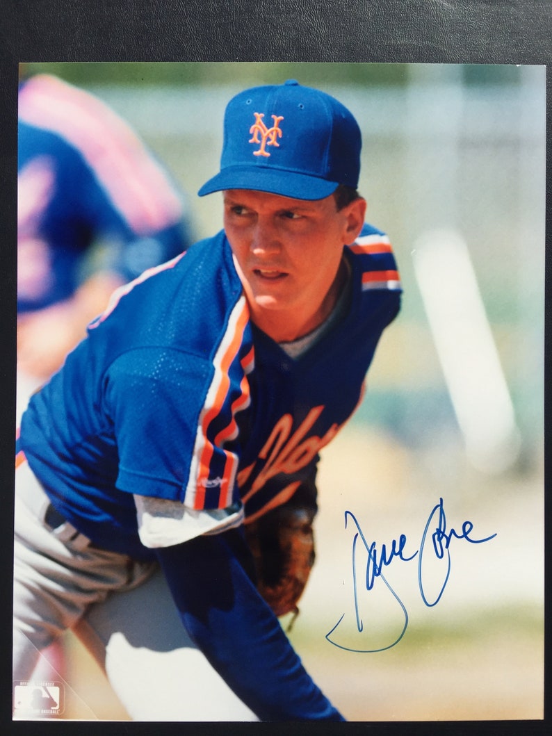 New York Mets Authentic 8 X 10 David Cone Signed Photo Autograph With ...