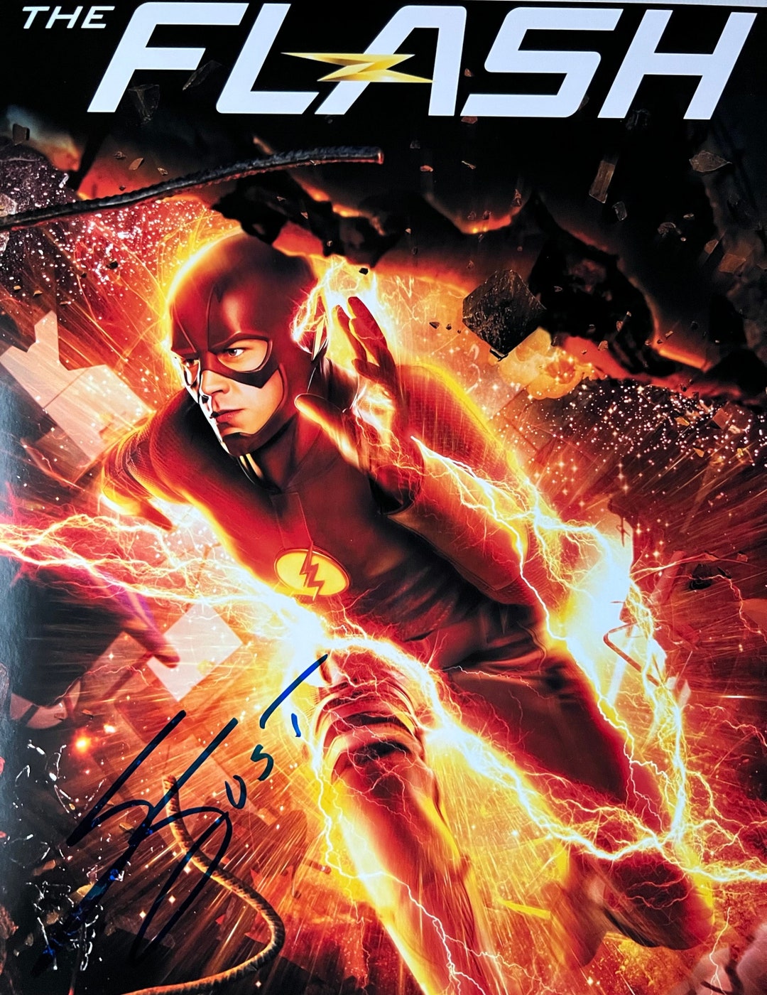 The Flash Authentic Grant Gustin Signed Autographed Photo - Etsy