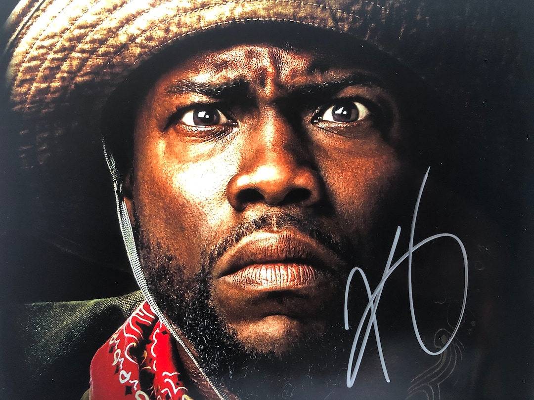 Jumanji Authentic Kevin Hart Signed Autographed Photo, COA, Ride Along ...