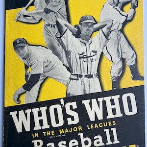 Original 1947 Who’s Who in Major League Baseball Magazine Stan Musial ...