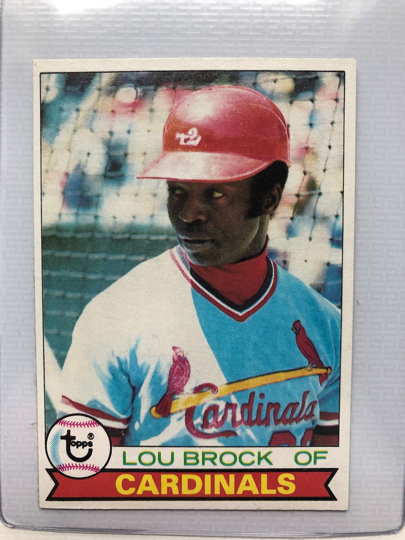 Authentic 5 St. Louis Cardinals Lou Brock Baseball Cards 1967 - Etsy