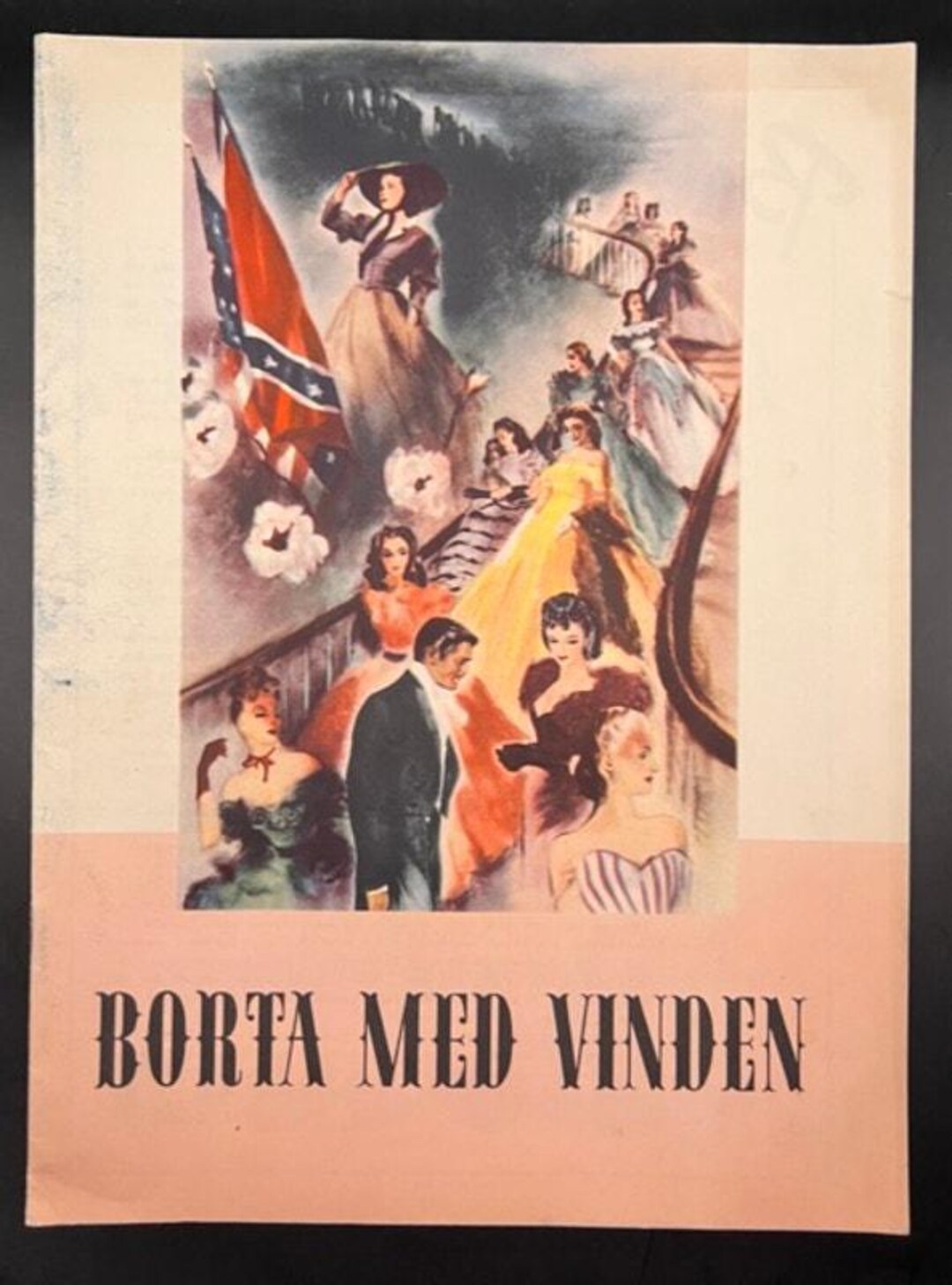 RARE 1939 Swedish Gone With the Wind Program Clark Gable, Viven Leigh ...