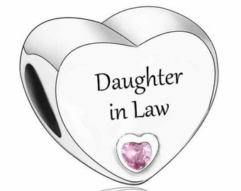 New Sterling Silver Daughter Mother in Law Split Dangle Charm for ...