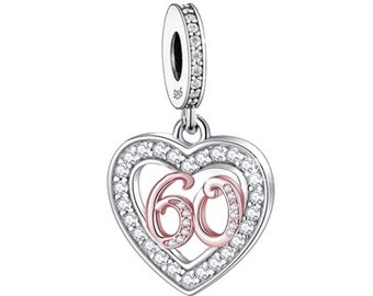 60th Birthday Charm - Etsy UK
