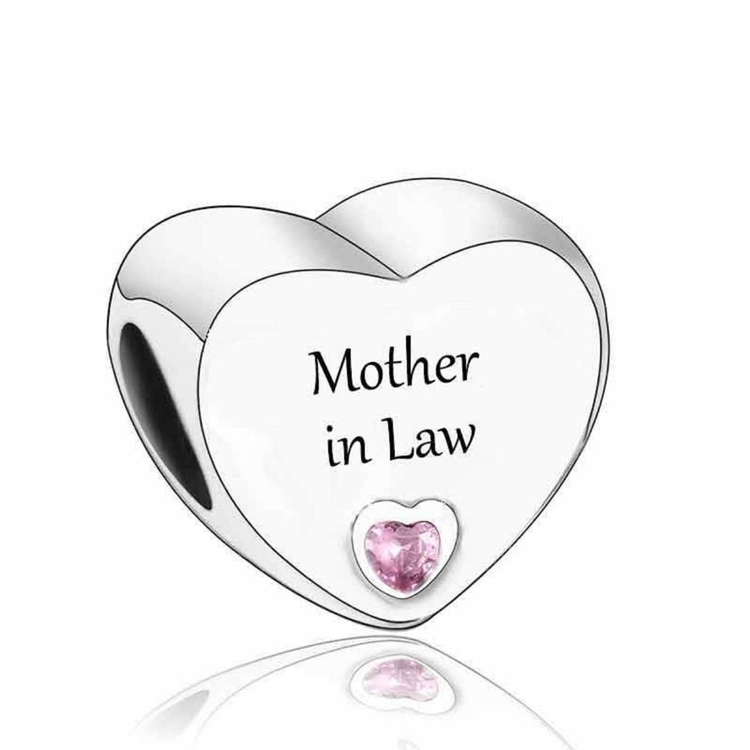 2319 - Genuine Brand New S925 Sterling Silver Mother in Law Heart Charm ...
