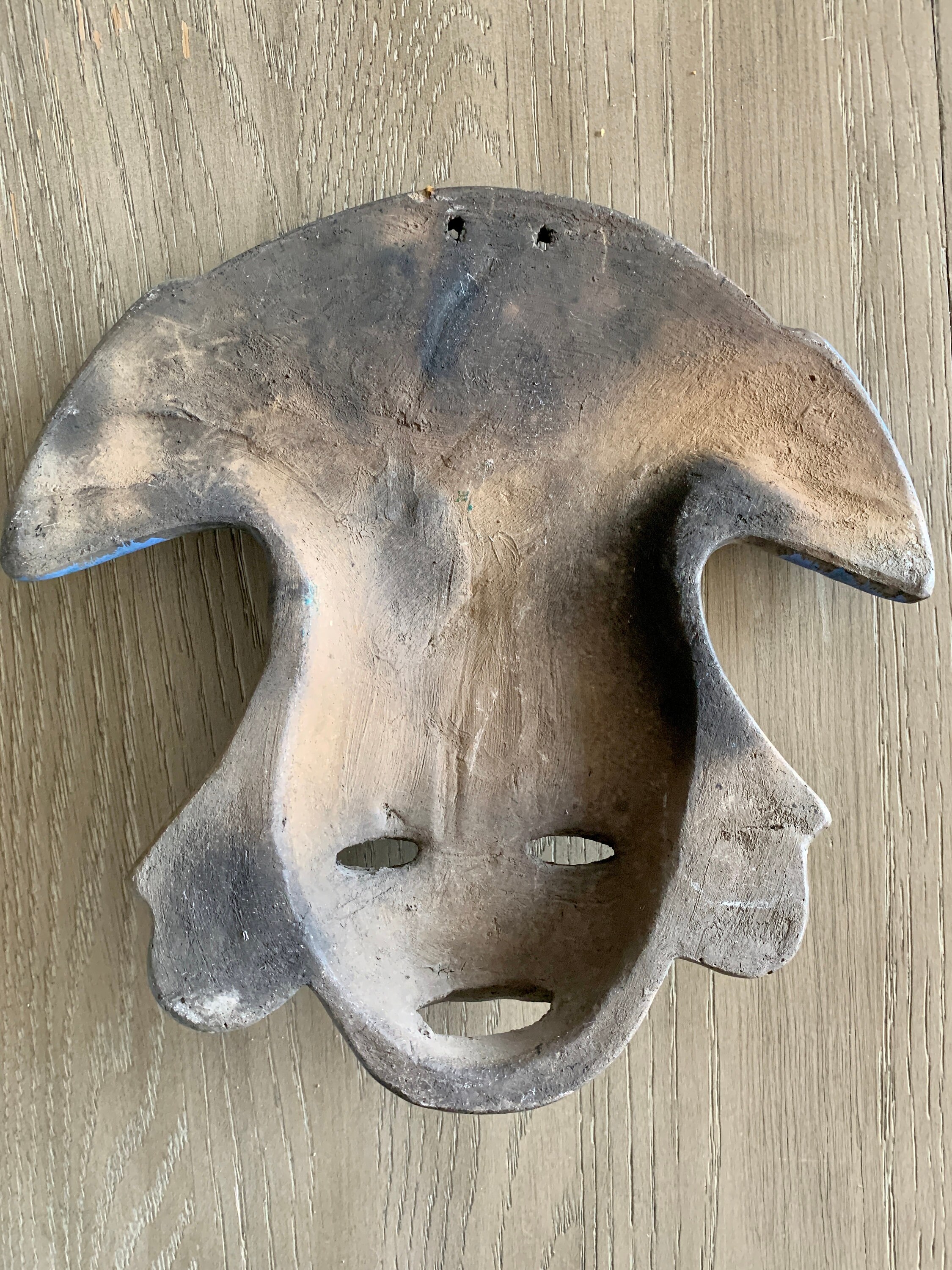 Mexican Aztec Mayan Terra Cotta Clay Maize God Mask, Vintage Ceramic ...